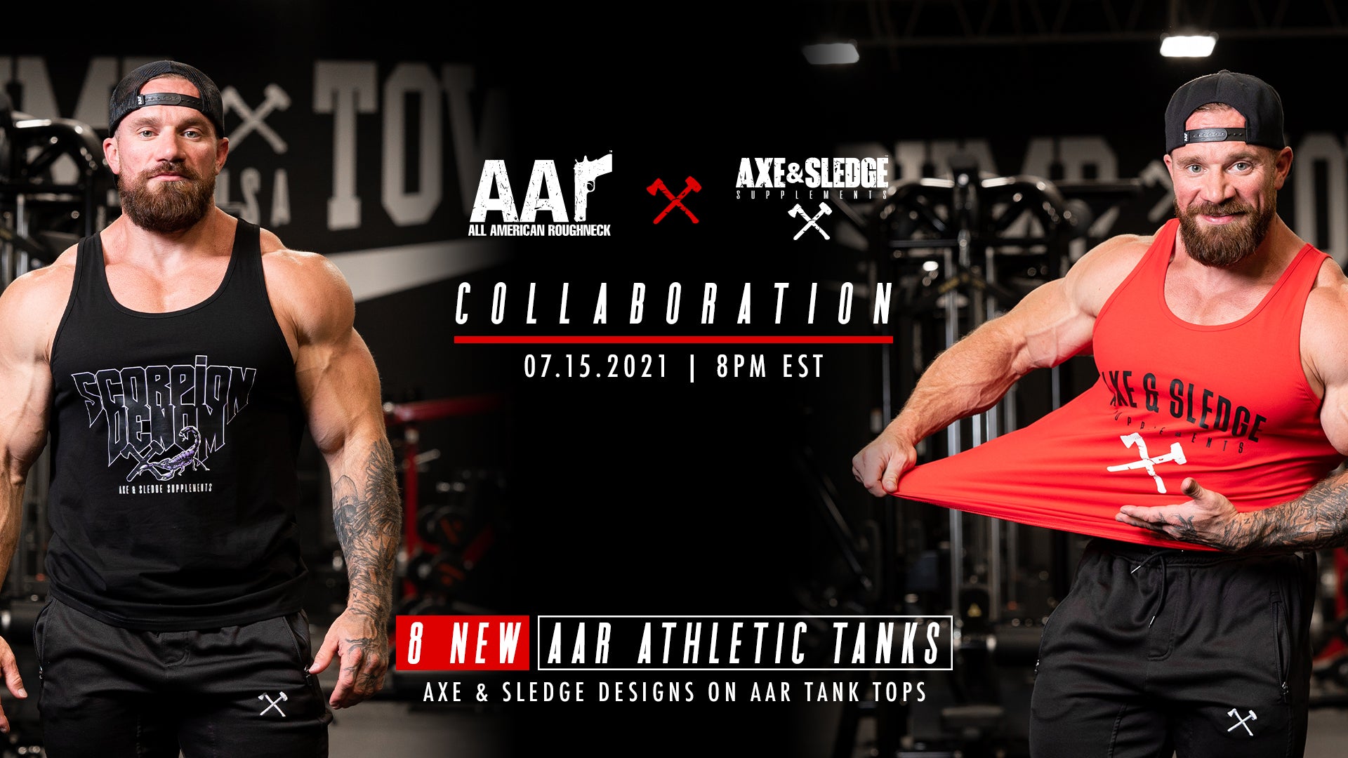 Axe & Sledge X AAR Collaboration Tanks – Axe & Sledge Supplements