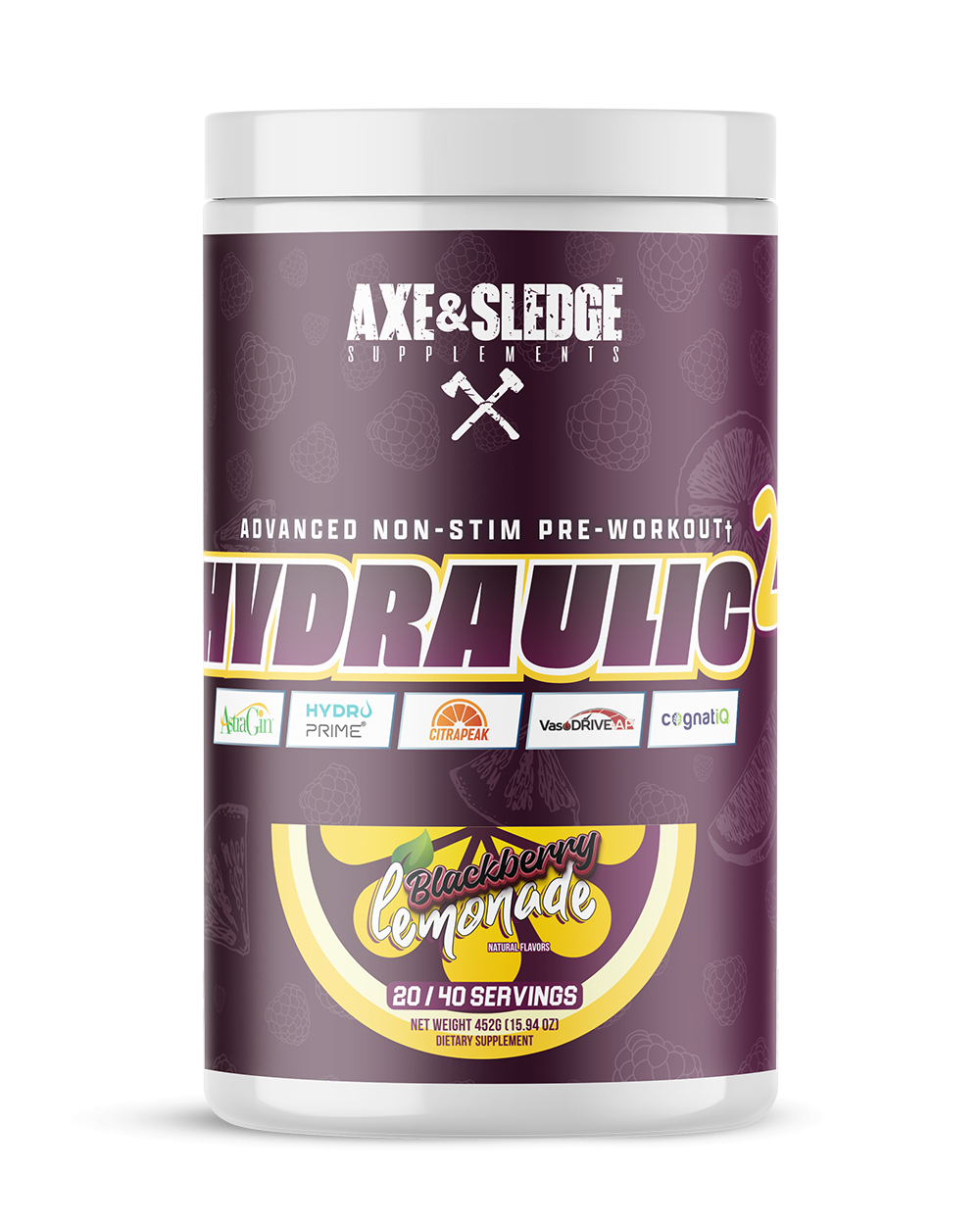 HYDRAULIC V2 // NON-STIM PRE-WORKOUT – Axe & Sledge Supplements
