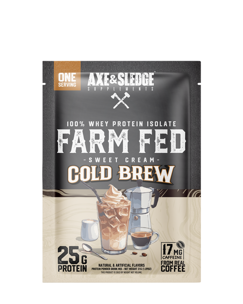 25g Farm Fed Sample Packet - Cold Brew – Axe & Sledge Supplements