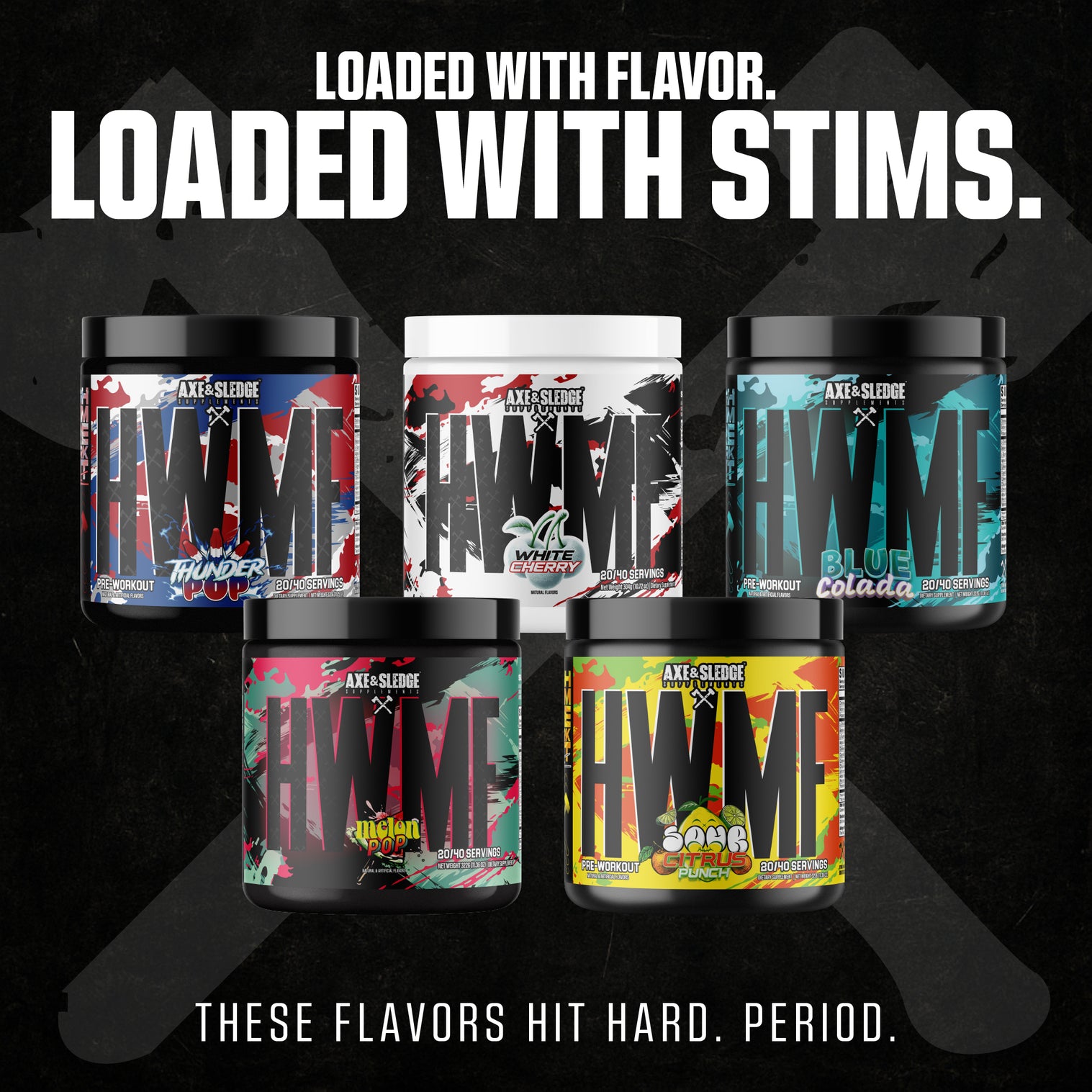 HWMF // HIGH STIM PRE-WORKOUT – Axe & Sledge Supplements