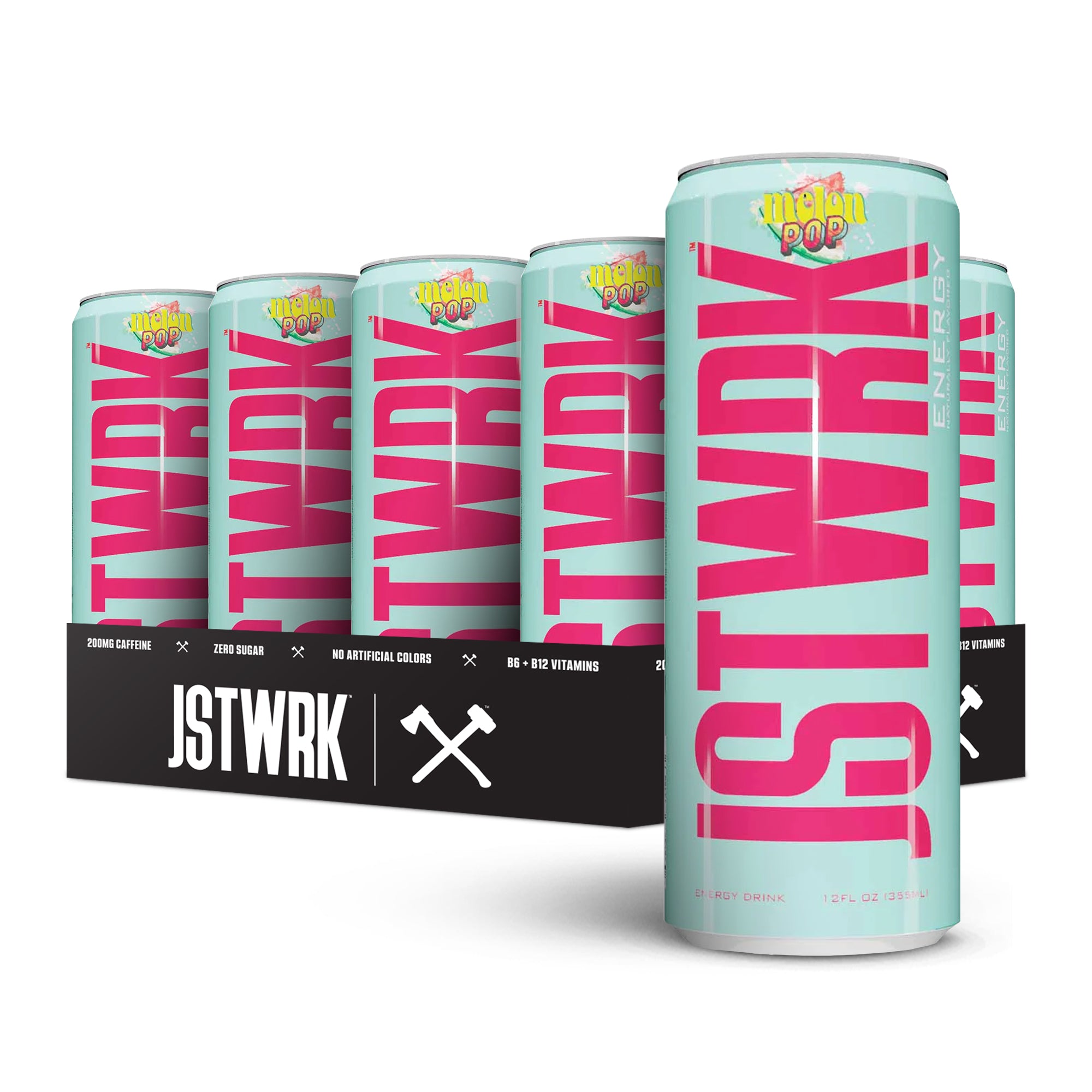 JSTWRK MELON POP 12-PACK – Axe & Sledge Supplements