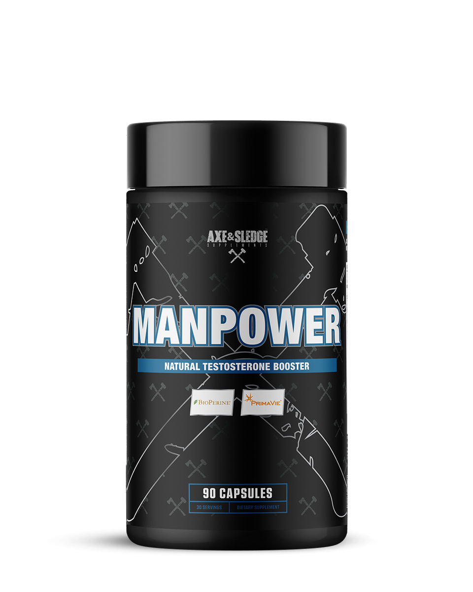 MANPOWER // NATURAL TESTOSTERONE BOOSTER – Axe & Sledge Supplements